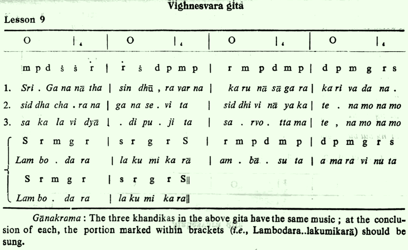 Gitam | A song for learners to be sung with feeling – carnaticstudent.org